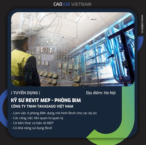 Tuyển Kỹ Sư Revit Mep Phòng Bim Cadjob Vn