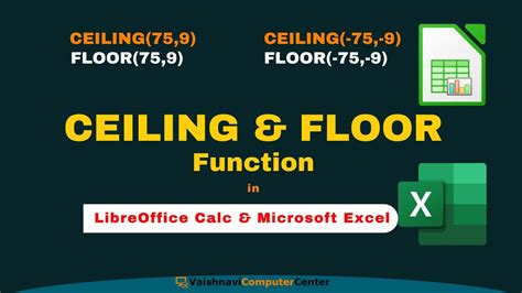 Ceiling And Floor Function In Excel And Libreoffice Calc Hindi Youtube