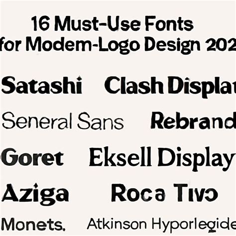 10 Must Use Fonts For Modern Logo Design 99effects