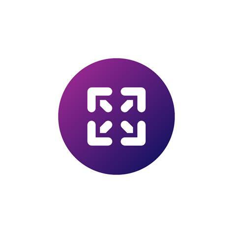 Maximize Icon Vector Perfect For Multimedia Player Interface Button And Any Purposes