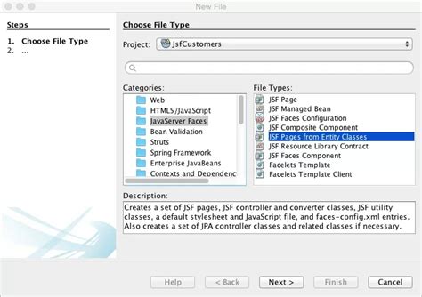 Netbeans Java Ee Tip 9 Create Jsf Application From Database Java Netbeans Java Ee Tip 9 Create Jsf Application From Database Java