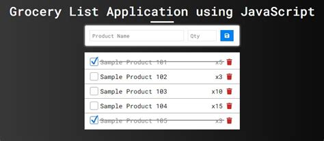 Grocery Listnote Application Using Javascript Source Code Free Download Sourcecodester