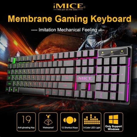 Imice Rgb Keyboard Stylish And Durable