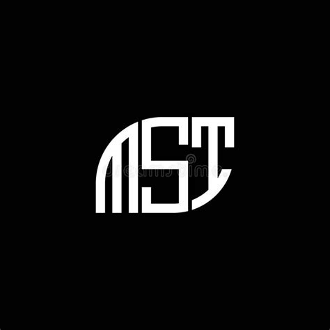 Mst Letter Logo Design On Black Background Mst Creative Initials