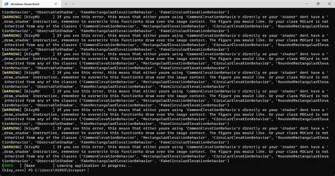 Warning Message Rkivy