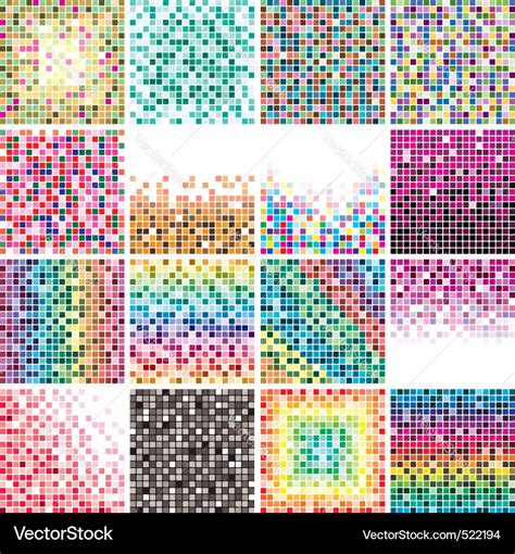 Colorful Tile Backgrounds Royalty Free Vector Image