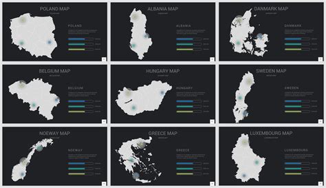 Editable Map Powerpoint Template World Map Powerpoint Fully Etsy