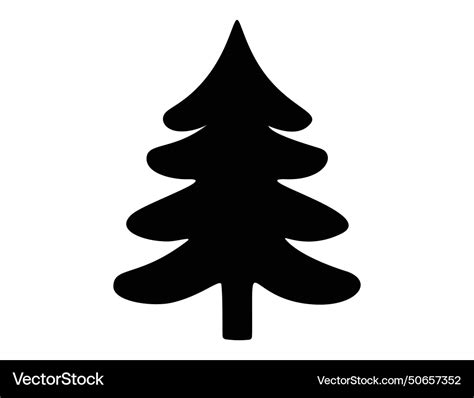 Christmas Tree Silhouette Art Royalty Free Vector Image