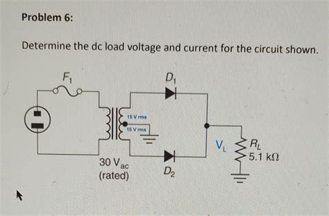 Solved Problem Determine The Peak Load Voltage For The Chegg