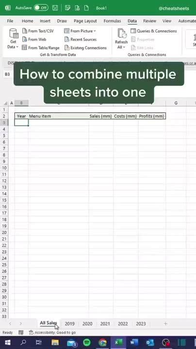 Pallavi Singh On Linkedin Combining Multiple Sheets In Excel Can Be Useful When You Want To