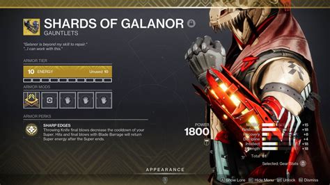 Destiny 2 Shards Of Galanor Exotic Hunter Armor Deltias Gaming