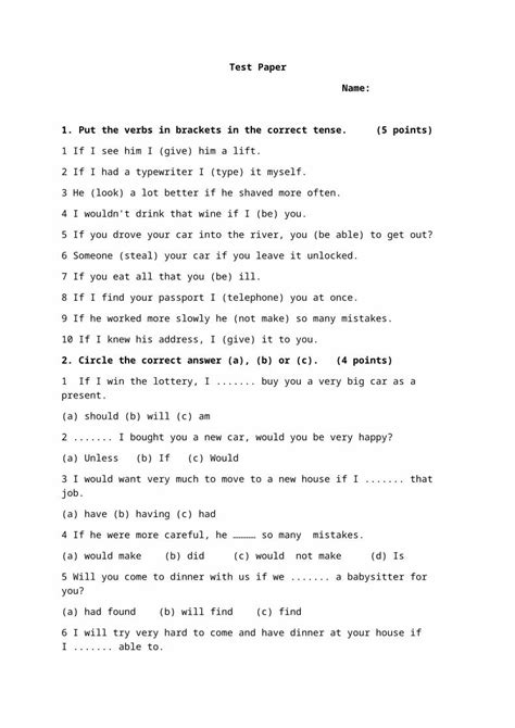 docx exercises on conditionals types iandii dokumen tips