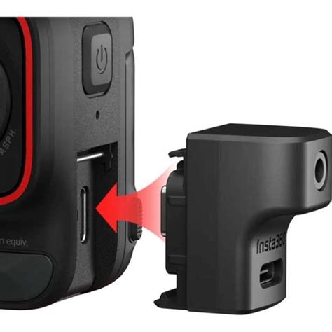 Promo Insta360 Mic Adapter For Insta 360 Ace And Ace Pro Microphone