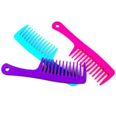 Plastic Wide Tooth Hair Comb Colorful Daraz Lk