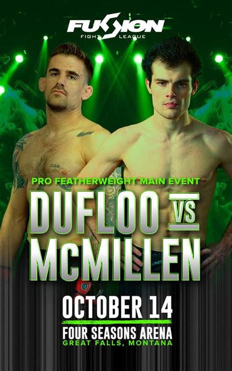 Fusion Fight League Tommy Mcmillen Vs Arthur Dufloo Official Replay