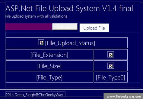 The Geeky Way Basics Uploading A File In Using Validations Part 5 Of 5