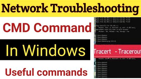 Network Troubleshooting Command In Windows Cmd Part 01 Youtube