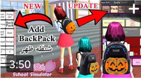 اموزش کیف مدرسه کیوت هالووینی در ساکورا اسکول