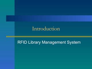 Rfid Library Management PPT