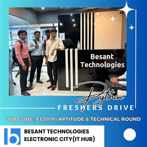 besant technologies on linkedin besanttechnologies placements