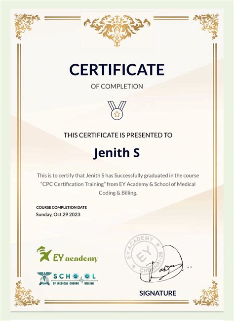 Successfully Completed 🤌 Cpc Certification Training Dr Jenith