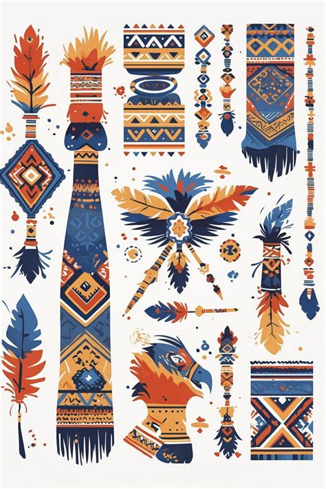 Filipino Tboli Patterns With Tribal Motifs Premium Ai Generated Vector