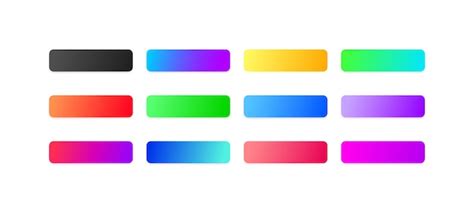 Premium Vector Website Buttons Flat Color Button Layout For The Site Premium Vector Website Buttons Flat Color Button Layout For The Site
