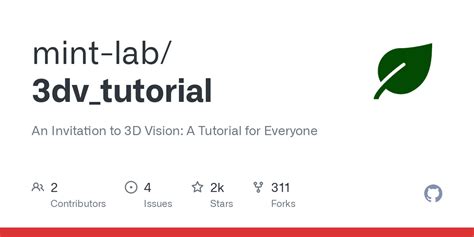 3dvtutorialslides06multi Viewgeometrypdf At Master · Mint Lab3dvtutorial · Github