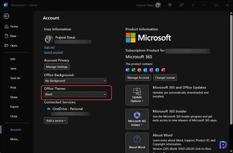 How To Enable Dark Mode In Microsoft Office