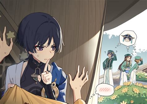 Scaramouche And Wanderer Genshin Impact Drawn By Hei Lang Danbooru