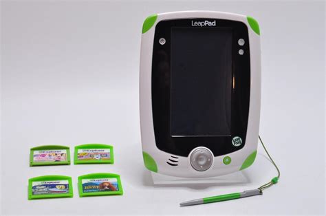 Leapfrog Leappad Learning System Green With 4 Games Tested Works Free
