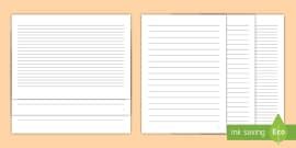 Writing Template With Picture Box NZ Primary Resources Worksheets Library
