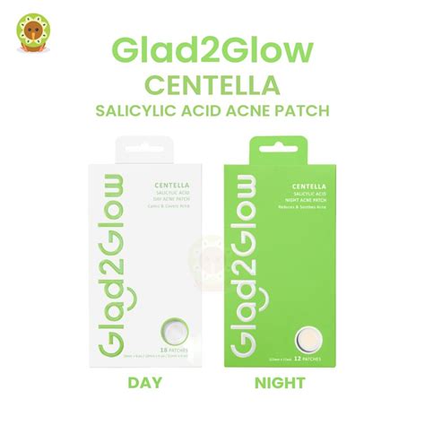 Jual Glad2glow Centella Salicylic Acne Patch Day Acne Night Acne