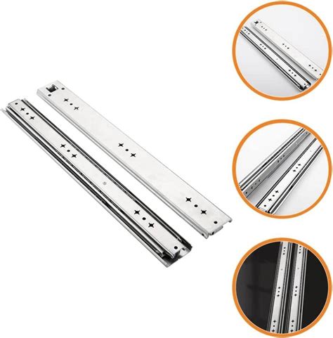 Generic Pcs Drawer Slides Heavy Duty Full Extension Ball Bearing Hardware Drawer Rails Cabinet