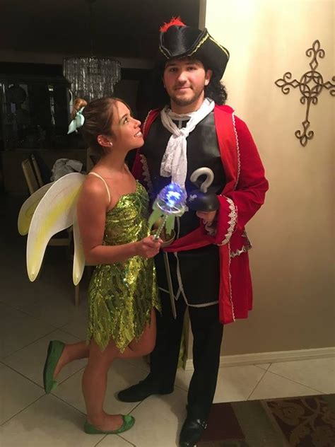 Tinker Bell And Captain Hook From Peter Pan Homemade Halloween