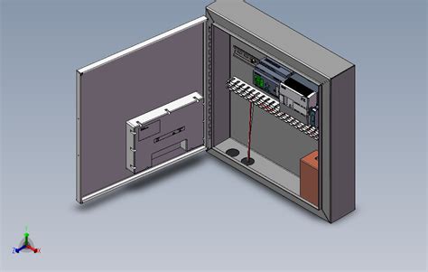 控制面板外壳设计模型 SOLIDWORKS 2010 模型图纸下载 懒石网