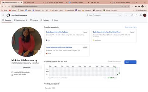 Moksha Krishnaswamy On Linkedin Webdevelopment Internship Html Css Javascript Remotework
