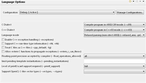 Compileram5726 Recommended Setting Fro C Projects Using Ti C6000 Compiler V822 Code