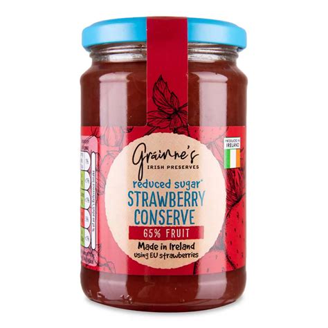 Reduced Sugar Strawberry Conserve Aldi Ie