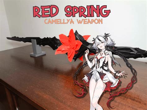 Buy Wuthering Waves Wuwa Red Spring Camellya Weapon For Cosplay Prop For 4 00 3d Model