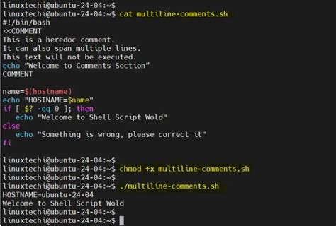 How To Add Comments In Shell Scripts With Examples