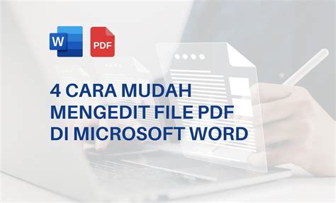4 Cara Mudah Mengedit File Pdf Langsung Di Microsoft Word