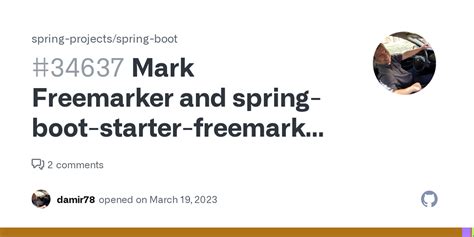 Mark Freemarker And Spring Boot Starter Freemarker Are Not Spring Boot 3 Compatible Yet Because