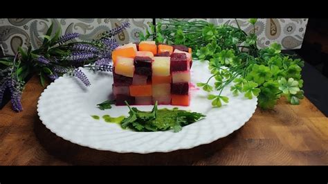 Необычный Кубик Рубик из диетических овощей! Худеем вместе! - YouTube