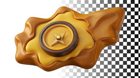 Gold Compass Navigation Tool Direction Finder Travel Icon Adventure