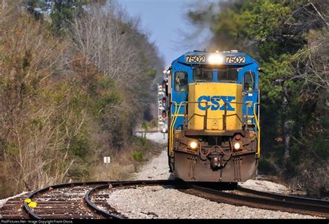 Csxt 7502 Csx Transportation Csxt Ge C40 8 Dash 8 40c At Notasulga