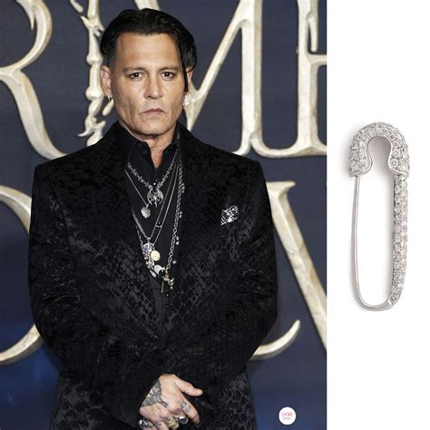 Johnny Depp Pin Earrings