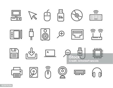 간단한 설정의 전자 컴퓨터 관련 픽셀 완벽 한 48 X 48 편집 가능한 스트로크 벡터 아이콘 Cpu에 대한 스톡 벡터 아트 및 기타 이미지 Istock