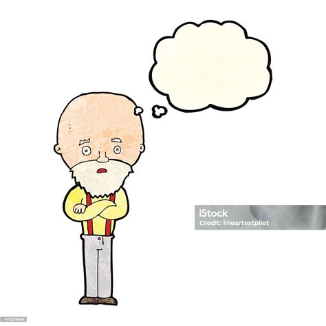 말풍선이 있는 걱정스러움 올드맨 만화 캐릭터 2015년에 대한 스톡 벡터 아트 및 기타 이미지 2015년 그리기 낙서 드로잉 Istock