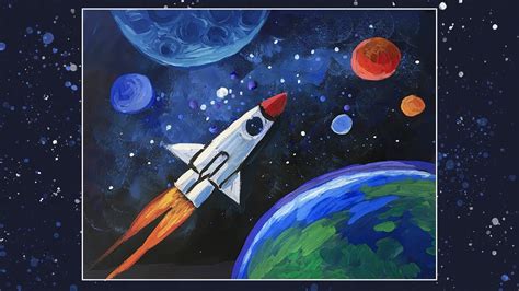 Космос Ракета Рисунок на День Космонавтики Youtube